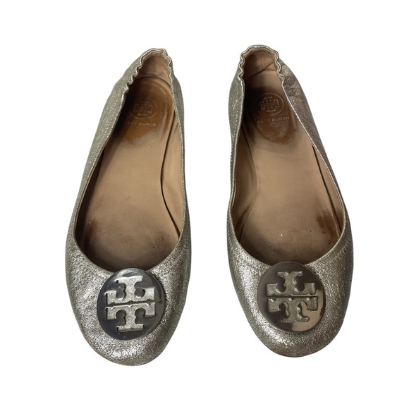 Tory Burch Silver Flats